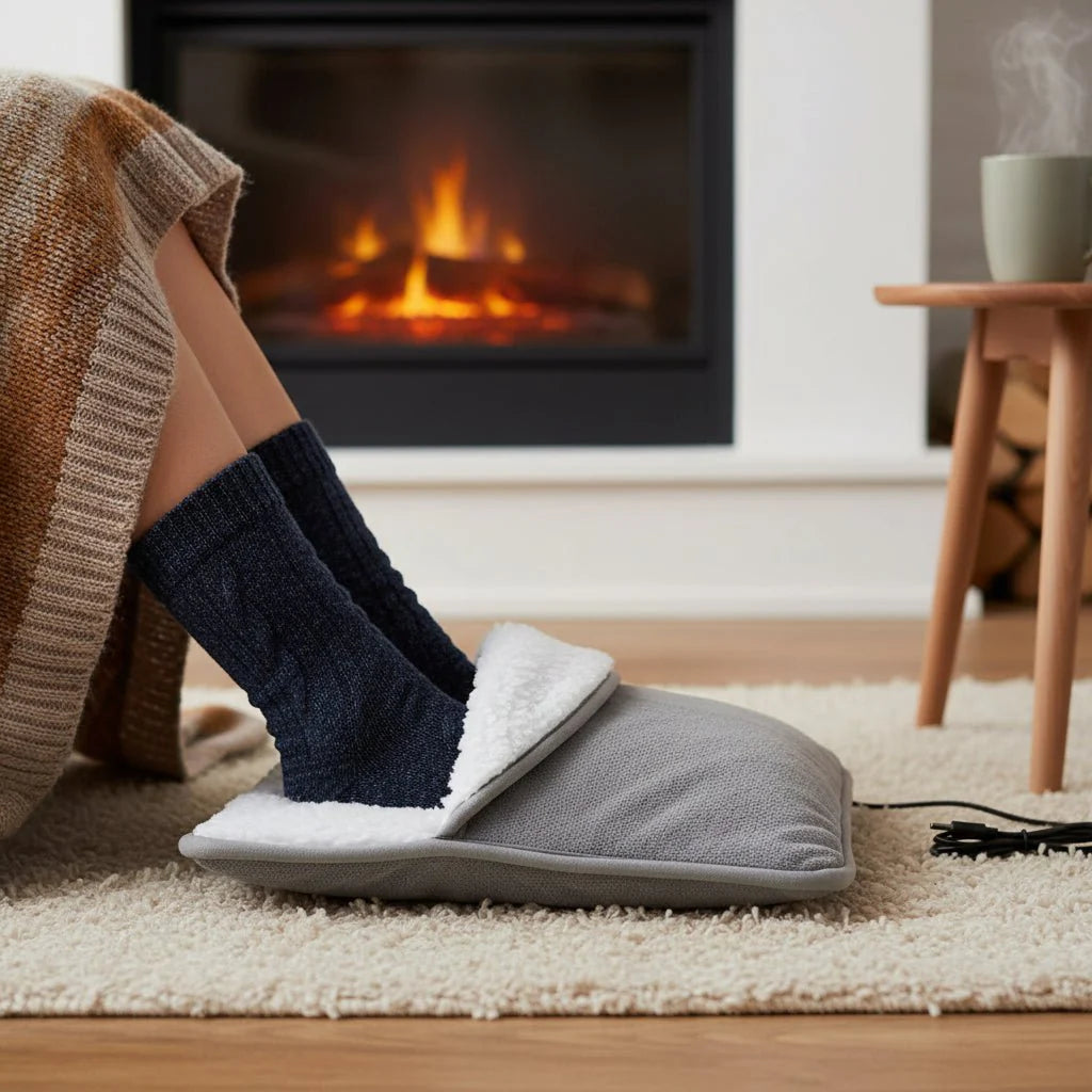Electric Foot Heating Pad - USB Heated Foot Warmer for Cold Feet, Pain ...